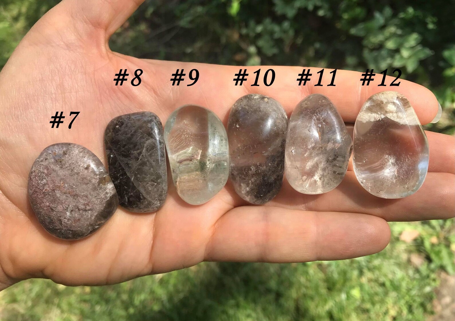 Tumbled Garden Quartz Lodolite Scenic Quartz Included Quartz - Etsy