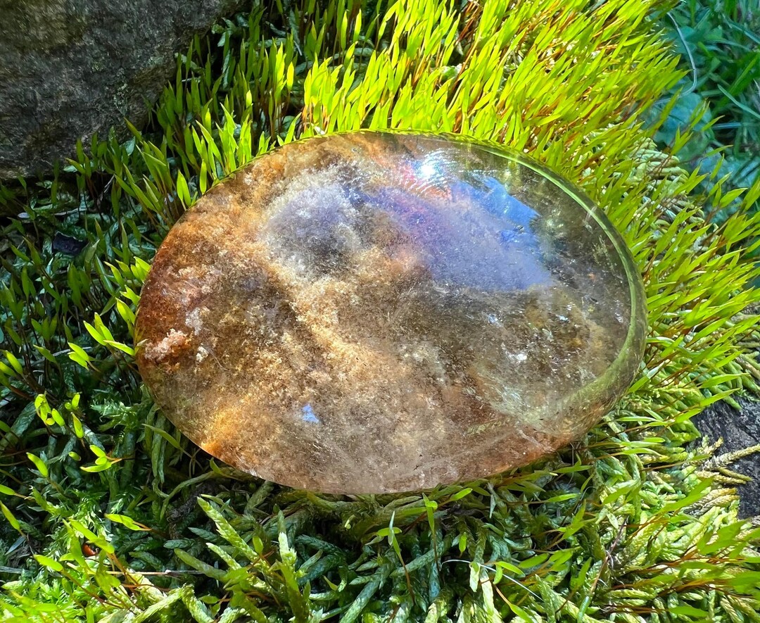 Chlorite Quartz Dome ~ Brazil ~ Garden Quartz Lodolite ~ Hematite ...