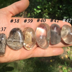 Tumbled Garden Quartz Lodolite Scenic Quartz Included Quartz - Etsy