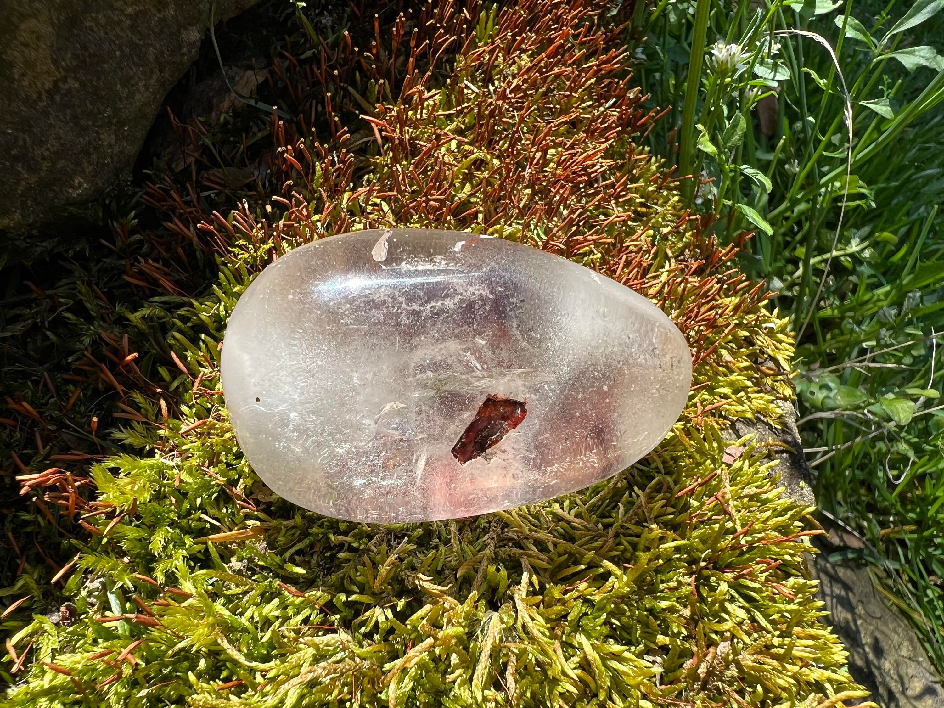 Chlorite Quartz Dome ~ Brazil ~ Garden Quartz Lodolite ~ High Quality ...