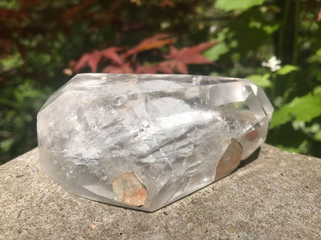 White Chlorite Quartz Freeform Point ~ Garden Quartz ~ Lodolite Brazil ...