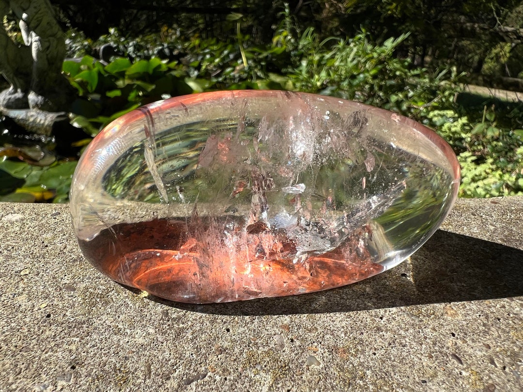 Hematoid Quartz Dome ~ Brazil ~ Included Quartz Garden Quartz Lodolite ...