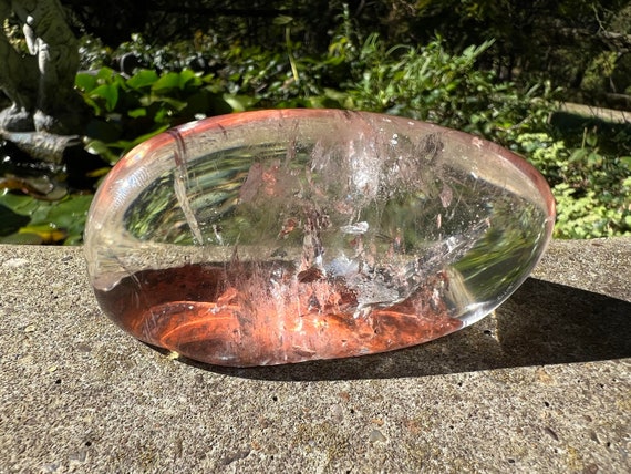 Hematoid Quartz Dome Brazil Included Quartz Garden Quartz - Etsy