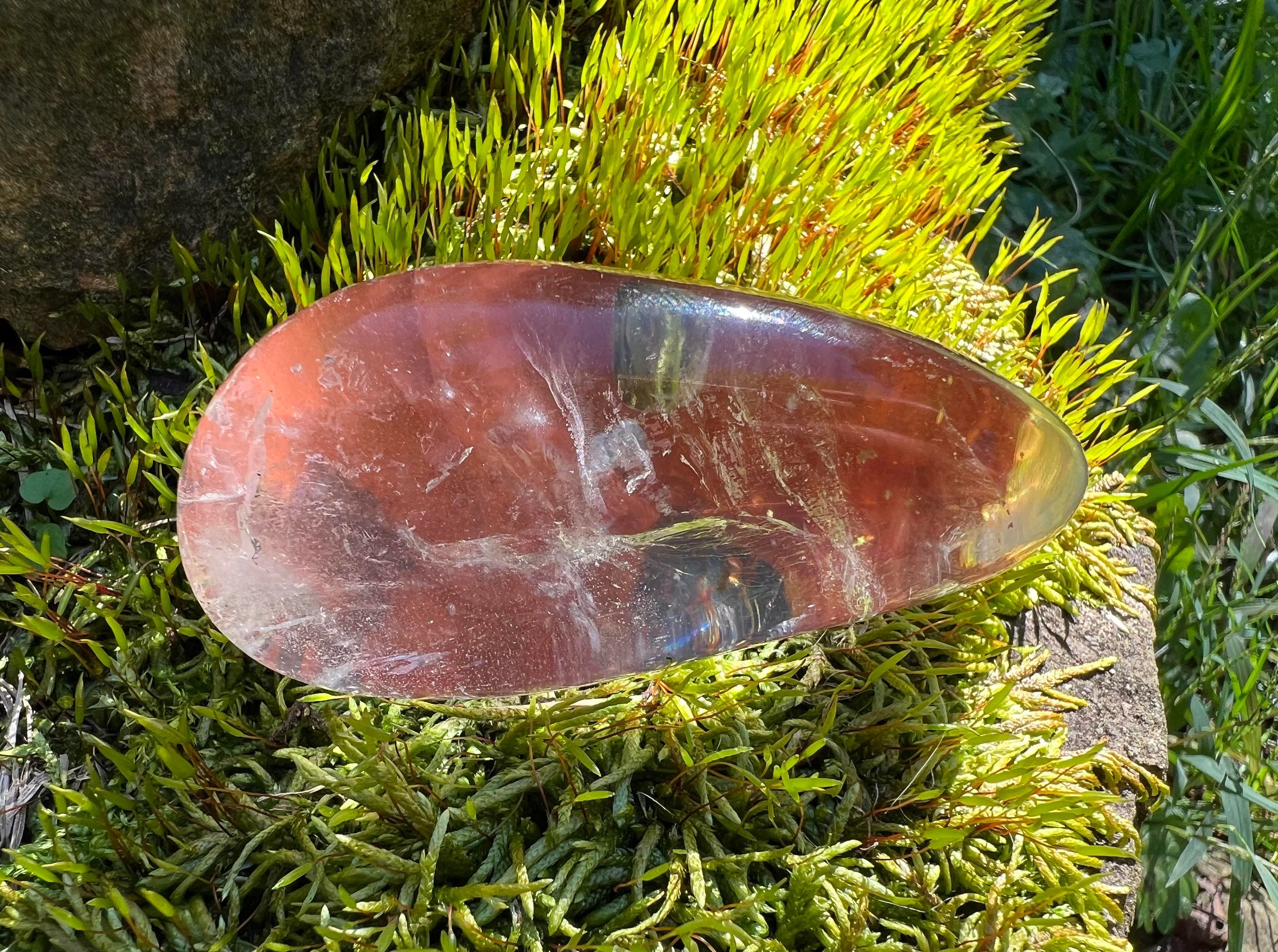 Hematoid Quartz Dome ~ Brazil ~ Included Quartz Garden Quartz Lodolite ...