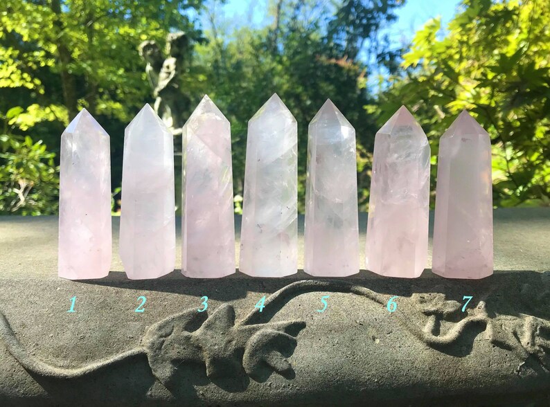 Rose Quartz Crystal towers generators points wands | Etsy