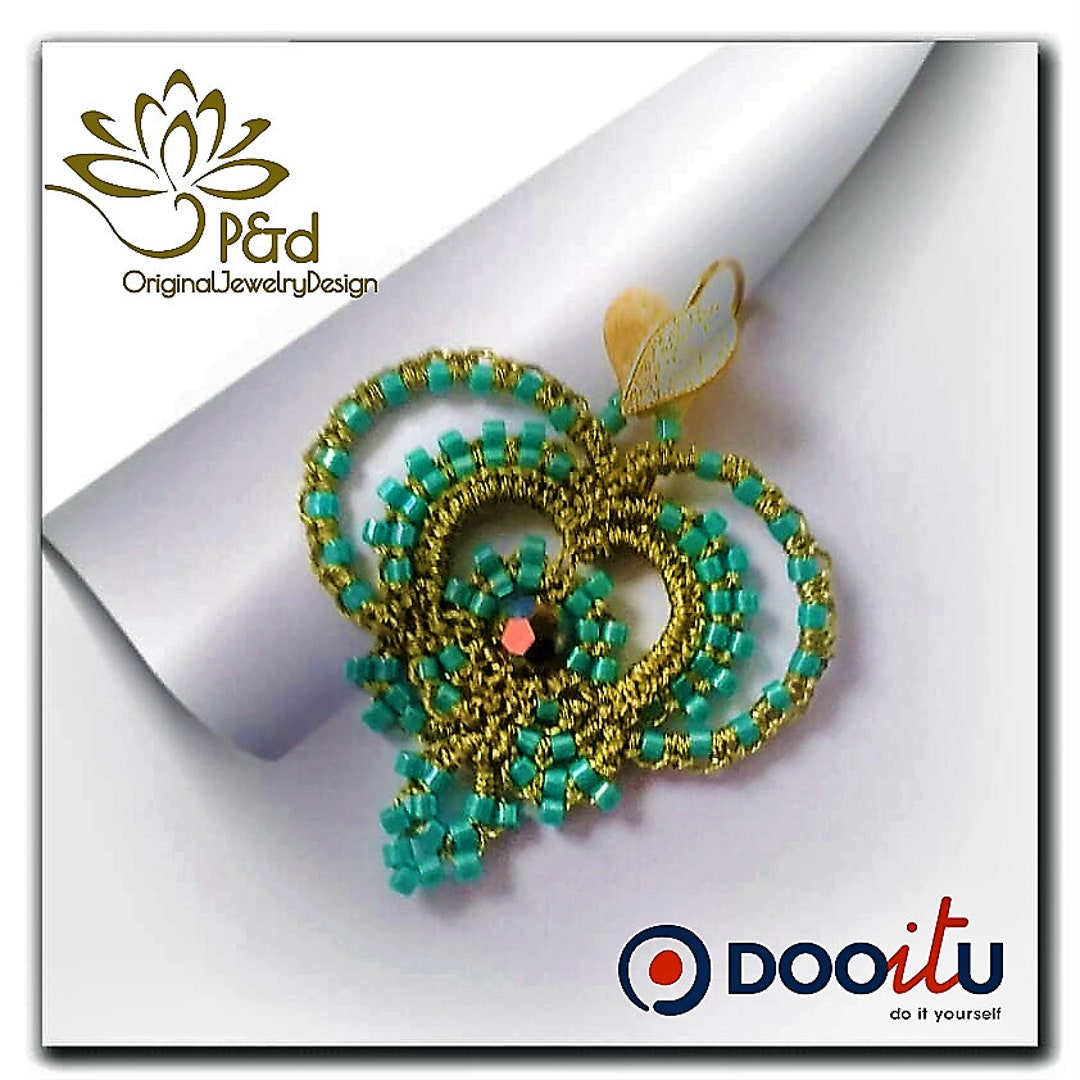 Jewel Heart - Pdf Pattern With Phototutorial Step by Step - Etsy