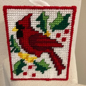 Boutique Tissue Box Cover Christmas Cardinals - Etsy