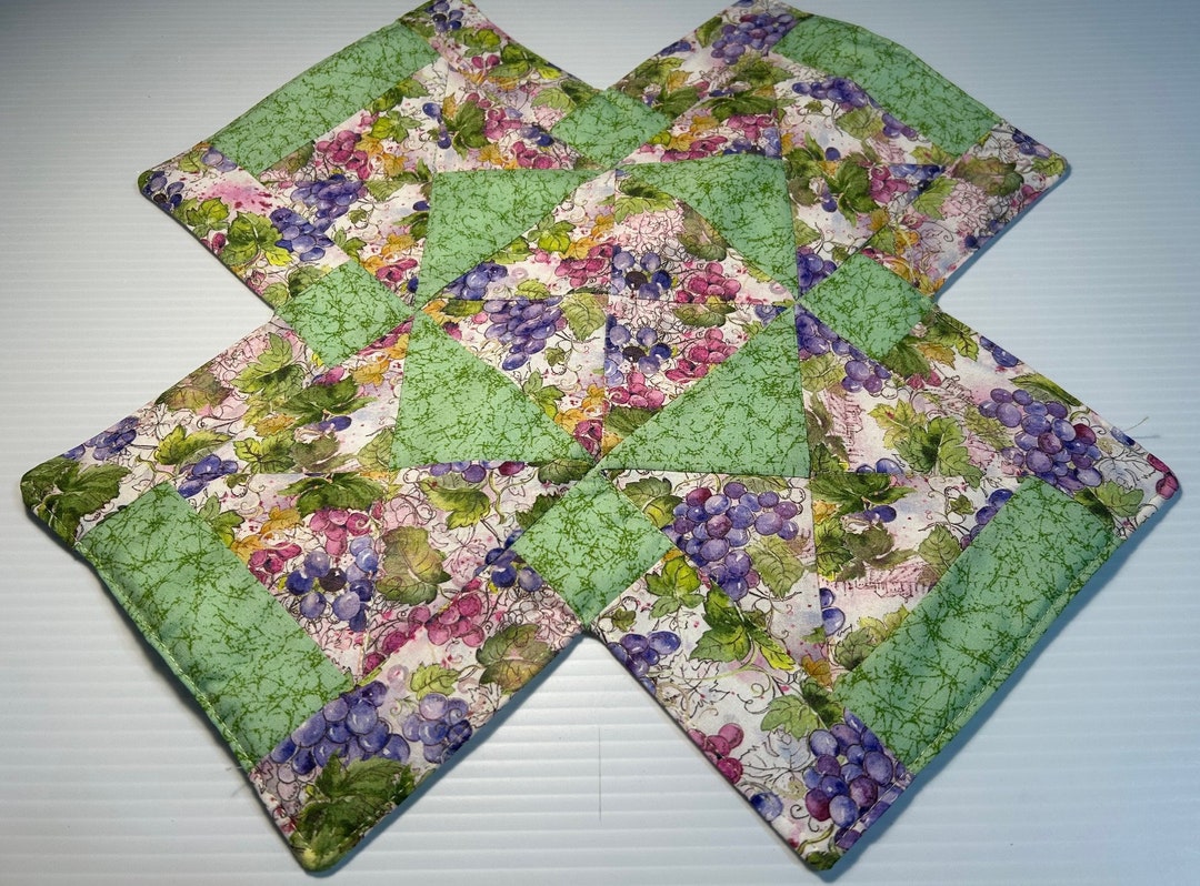 Lightly Quilted Centerpiece Grape Clusters - Etsy