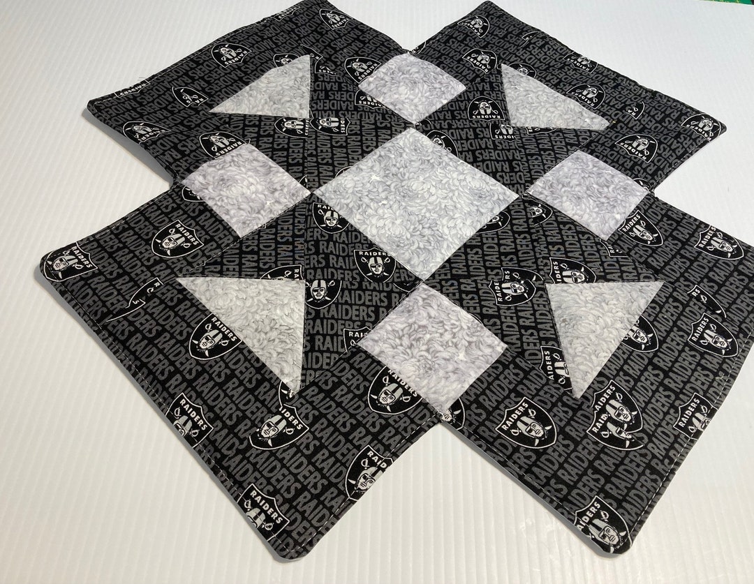 Quilted Centerpiece - Raider Football Print - Etsy
