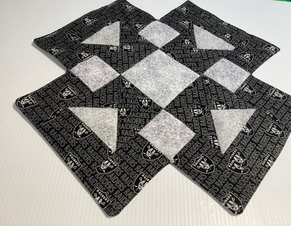 Quilted Centerpiece Raider Football Print - Etsy