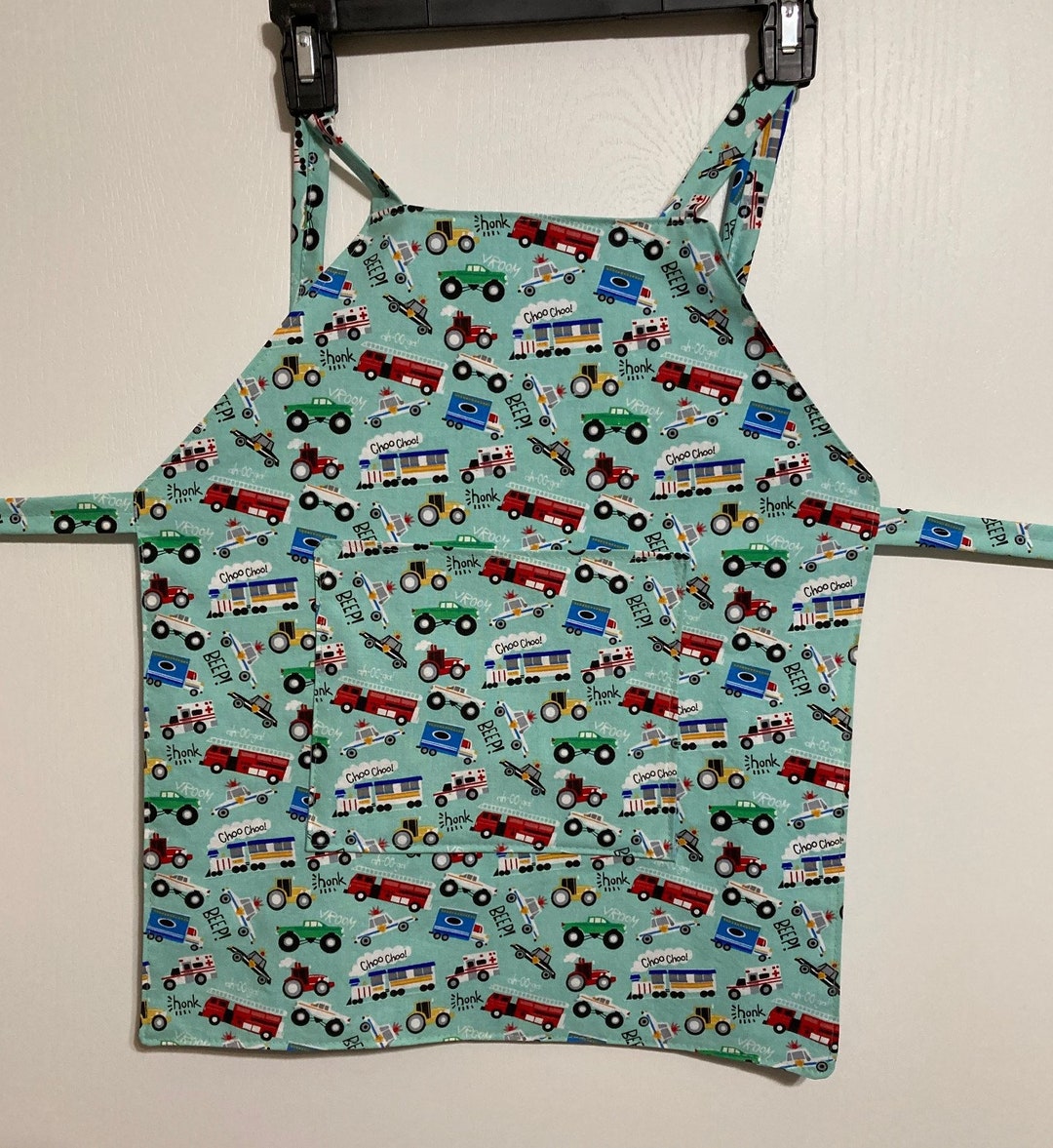 Child Lined Apron Multiple Small Vehicles - Etsy