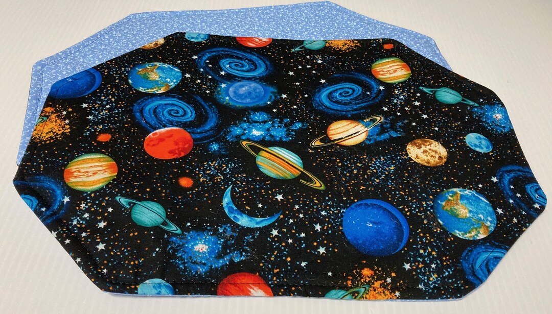 Placemat Set of 4 Including Coasters Outer Space Print - Etsy