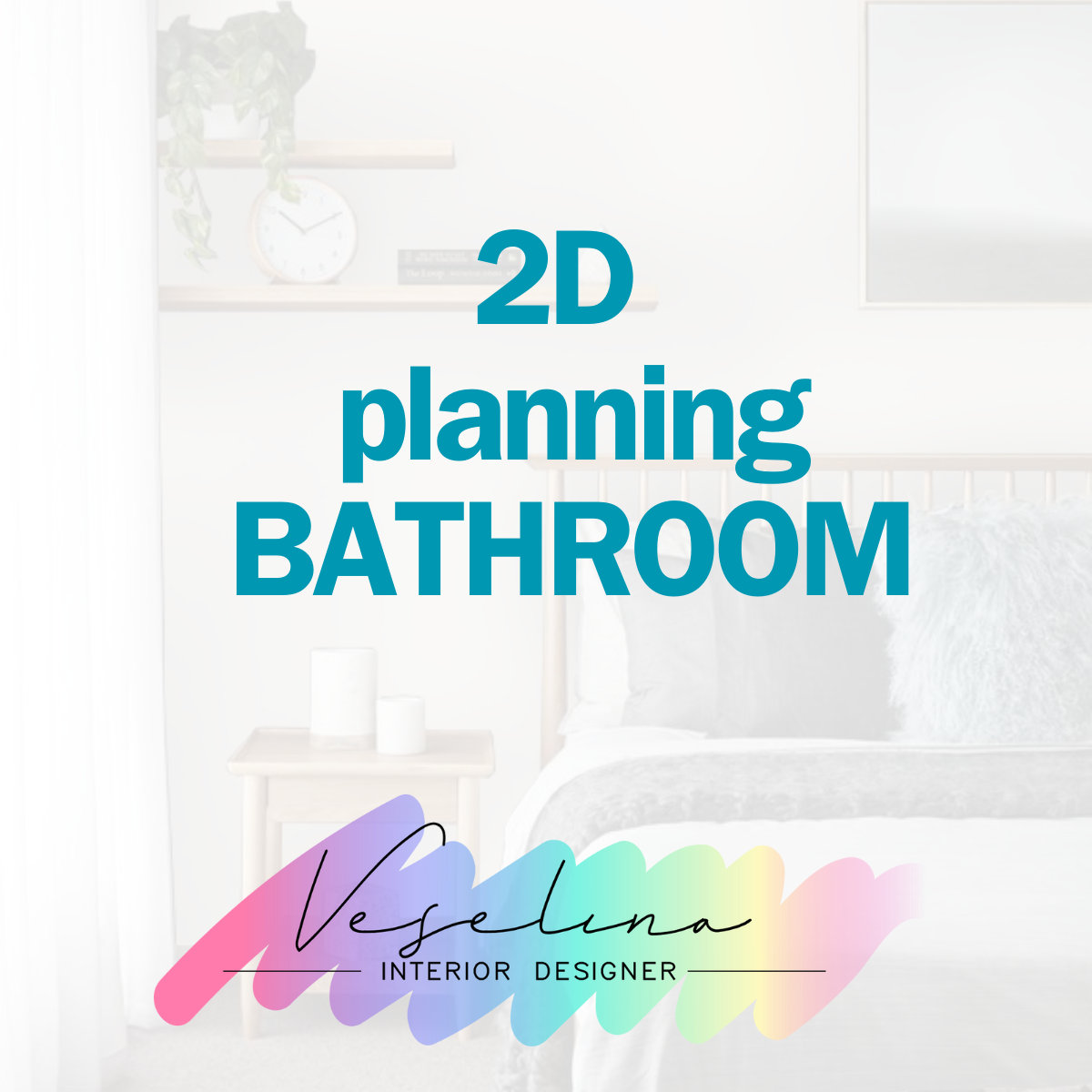 Custom 2D Bathroom Design Plan, Layout, Interior Design (digital File ...