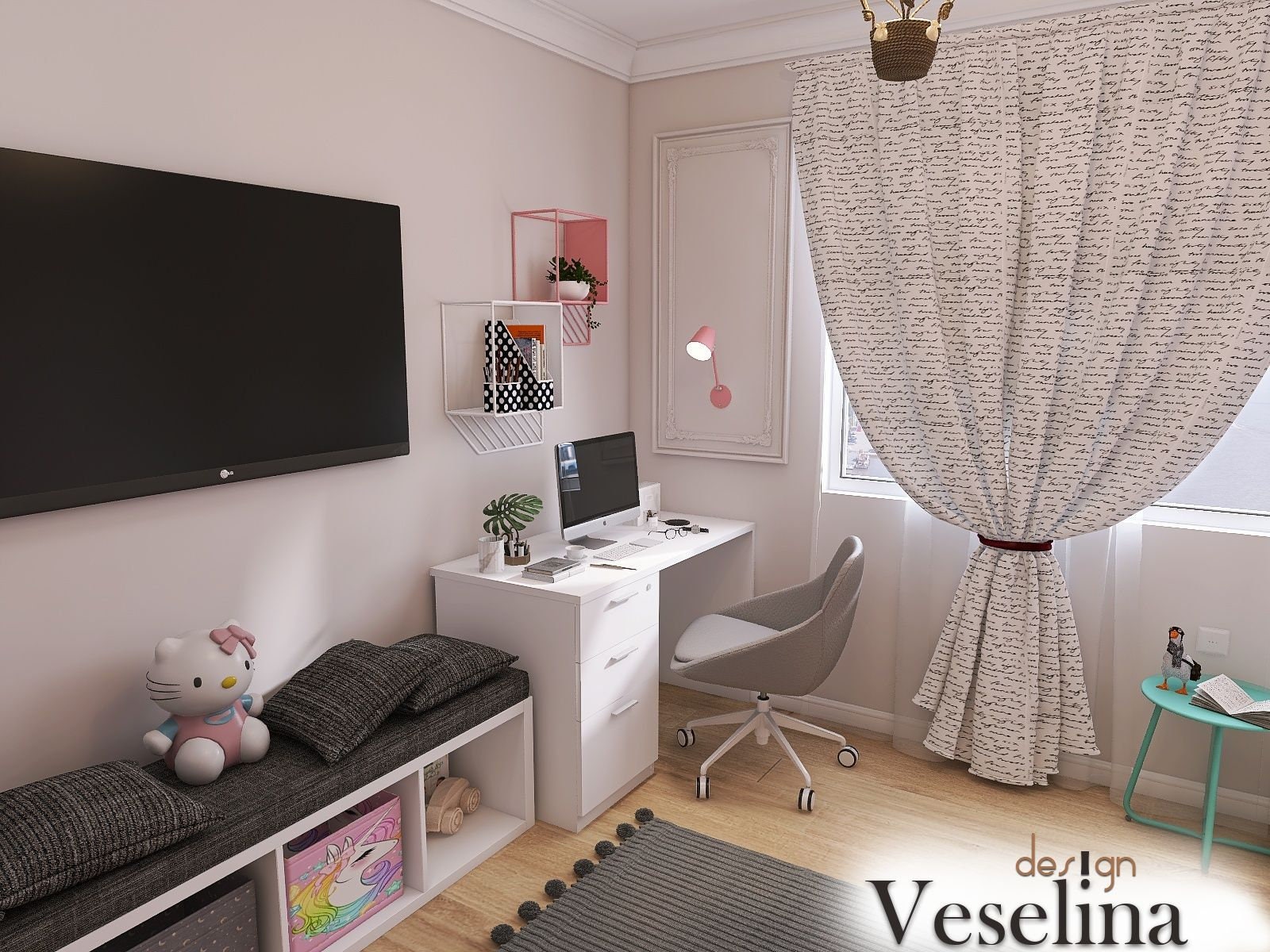 Custom Nursery Interior Design, 3D Room Rendering - Etsy