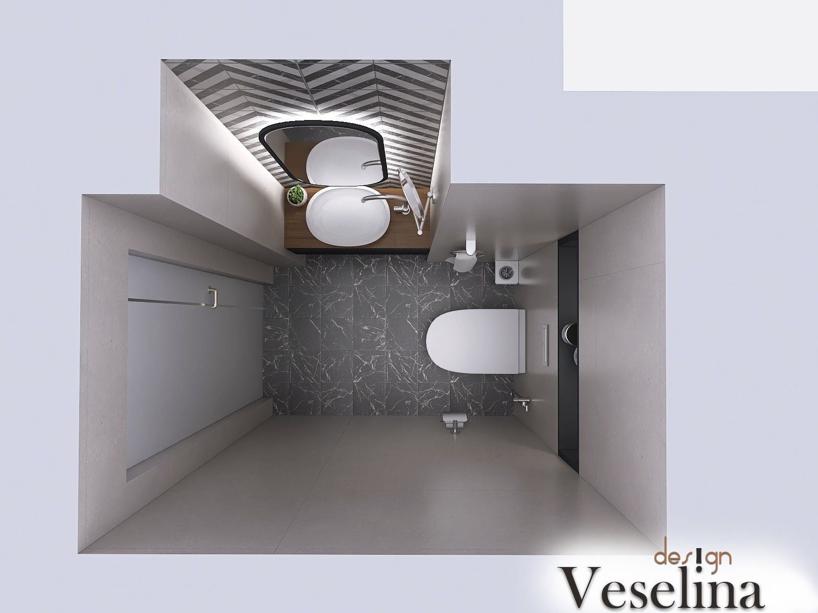 3d Toilet Design Interior Design Online Design Modern - Etsy