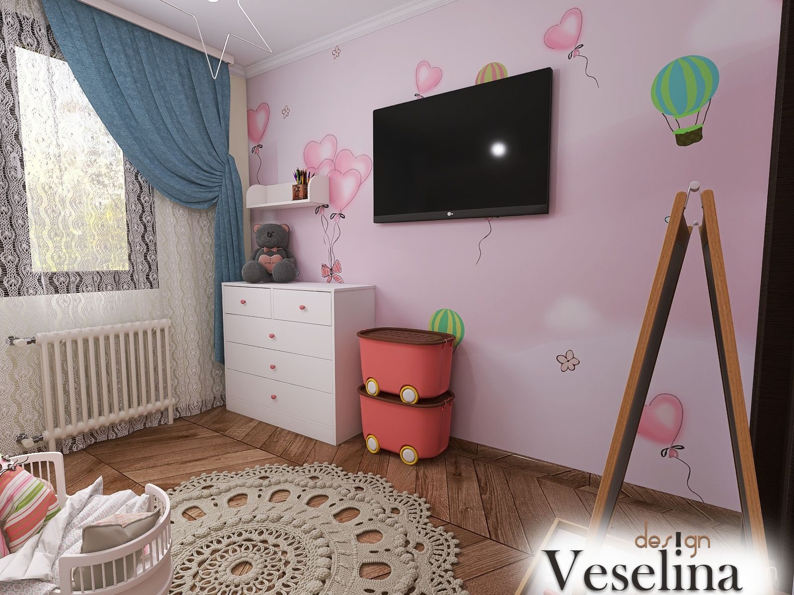 Nursery 3d Project, Interior Design of a Children's Room, Ideas for a ...