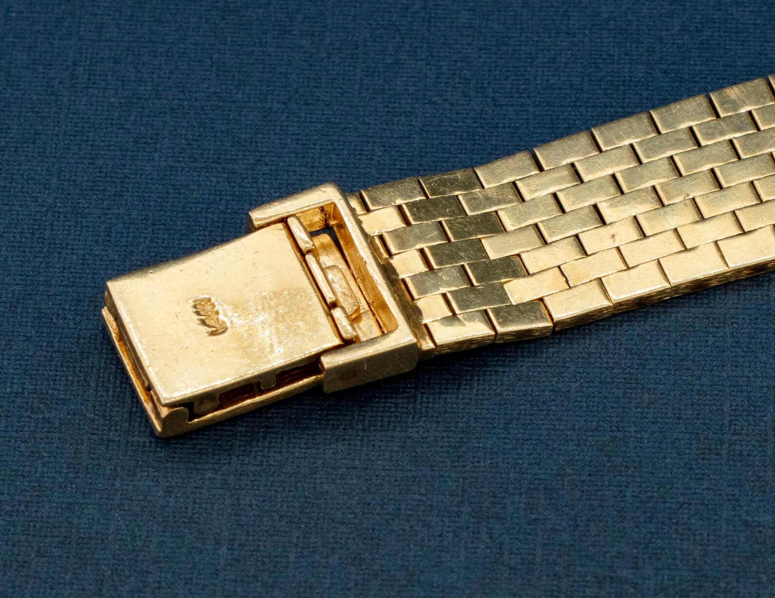 14K Yellow Gold Omega Watch With Brick Style Band - Etsy