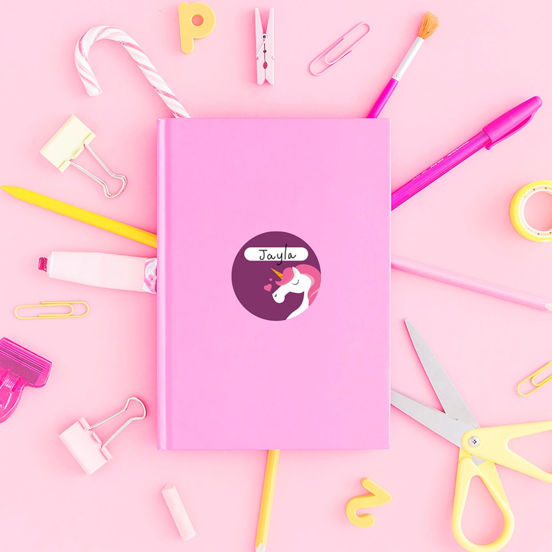 A4 Unicorn Sticker Sheet - 20 Unique Colors, 5x5cm Circular Designs - Etsy