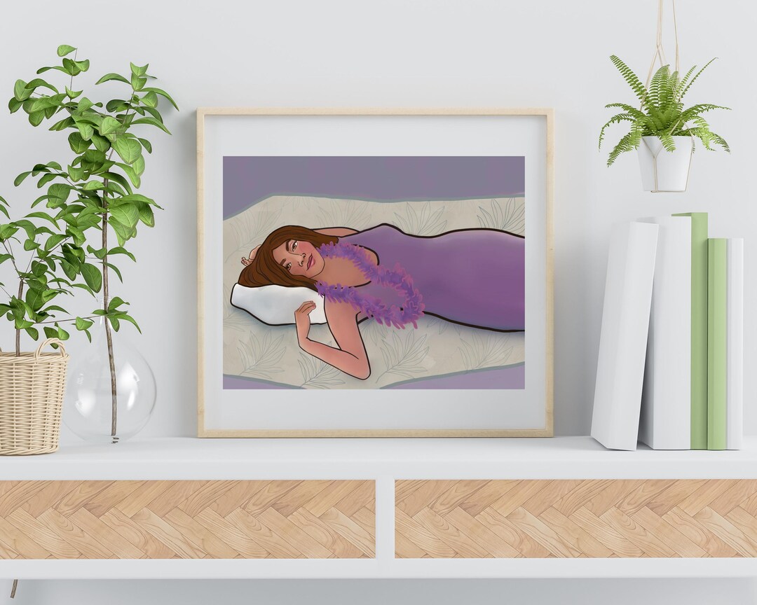 Lei Lady Lay, Hawaiian Wahine Wall Art Print, Tropical Vibes, Wall ...