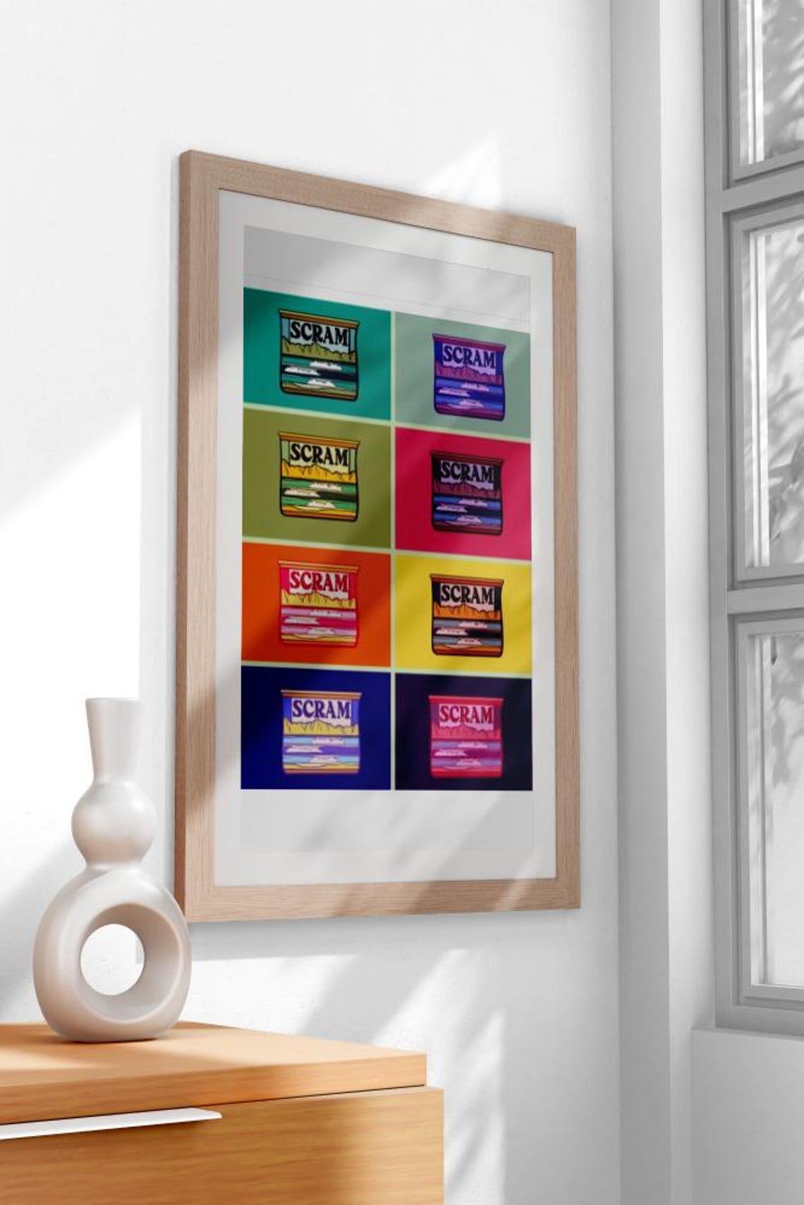Warhol Style Hawaiian Spam Scram Digital Download, Wall Art, Dorm Art ...