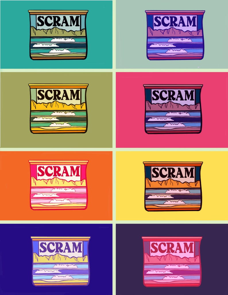 Warhol Style Hawaiian Spam Scram Digital Download, Wall Art, Dorm Art ...