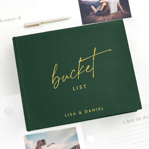 Personalized Bucket List Journal for Couples, Custom Adventure Book ...