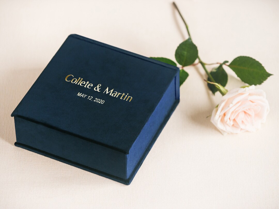 Proposal Ring Box, Personalized Ring Bearer Box With Removable Ring ...