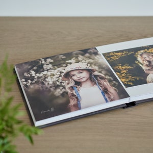 Lay Flat Luxury Photo Album, Leather Photo Album With Plexiglass Window ...