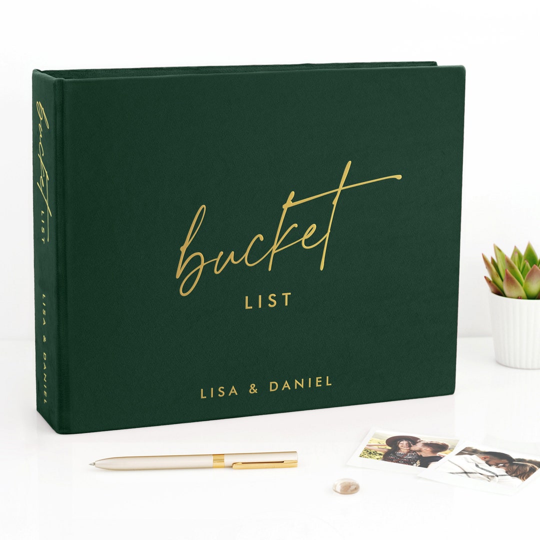 Personalized Bucket List Journal for Couples, Custom Adventure Book ...