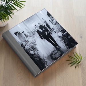 Luxury Wedding Photo Album With Acrylic Glass Cover | Leather Lay Flat ...