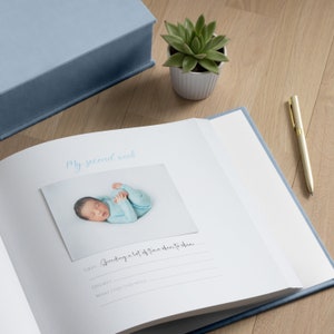 Personalized Baby Boy Memory Book, Baby Photo Album, Baby Girl First ...