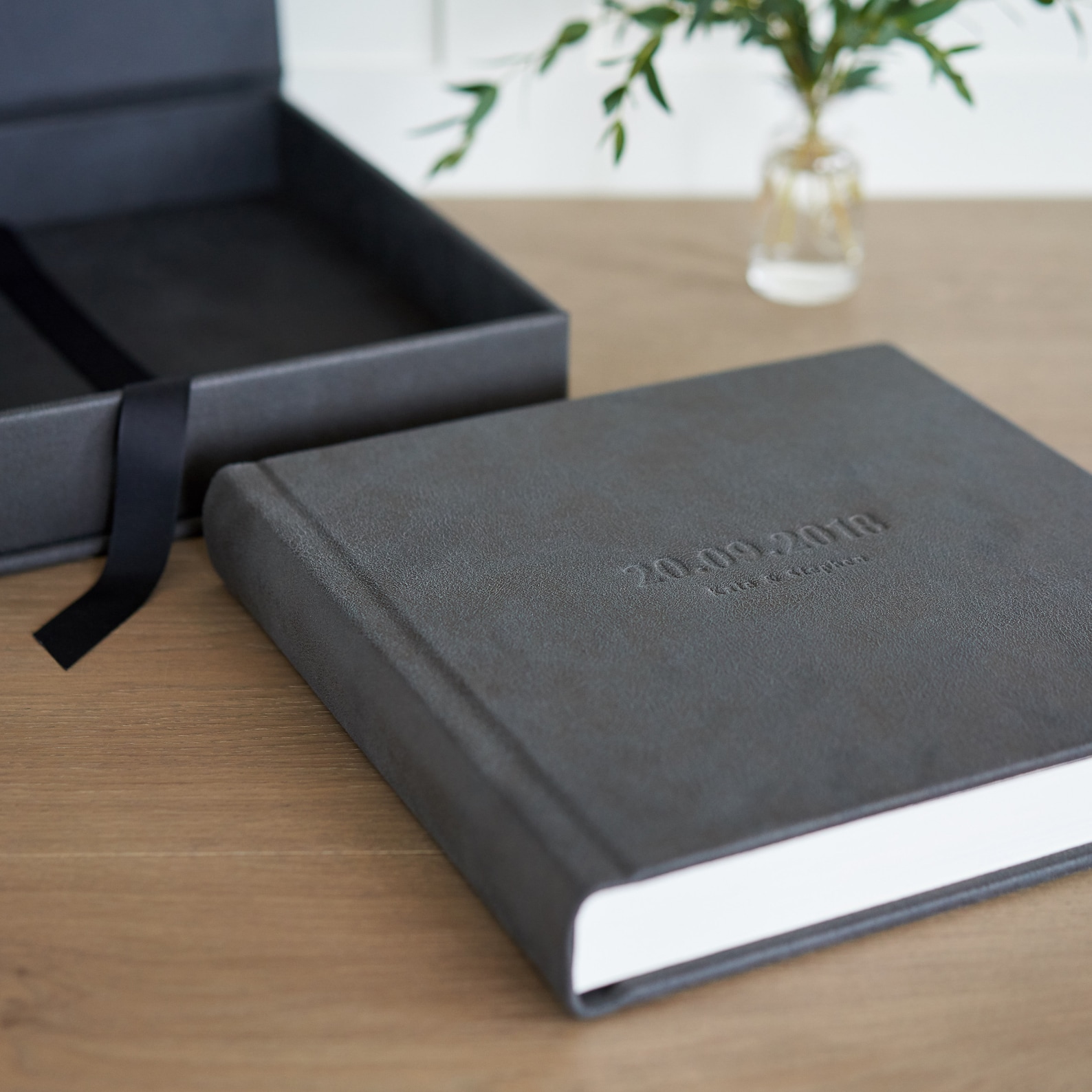 Leather Keepsake Box, Personalized Photo Album Box, Wedding Memory Box ...