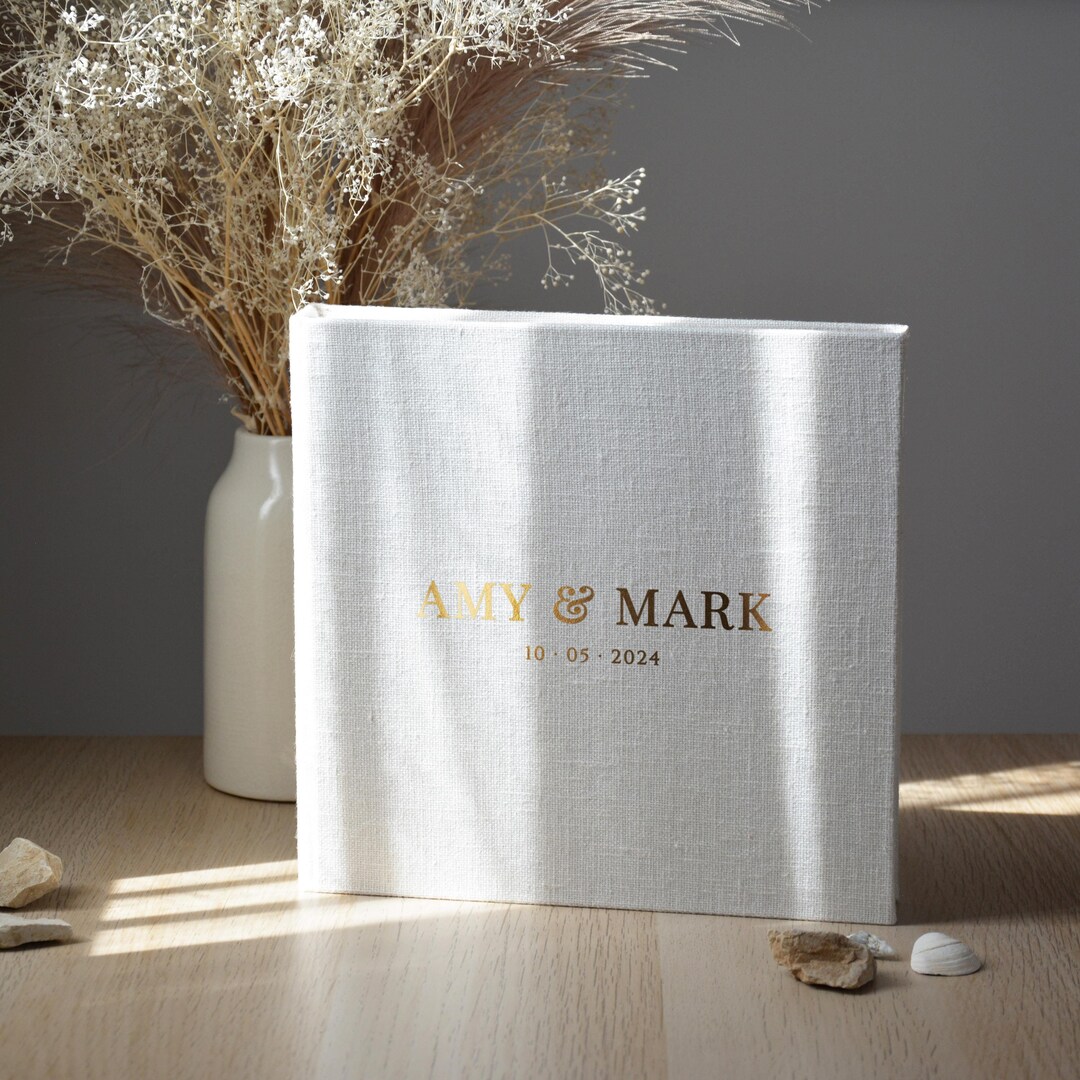 Wedding Guest Book Size 8x8" | Mini Guestbook for All Instant Photos | Photo Booth Book for 2x6 ...