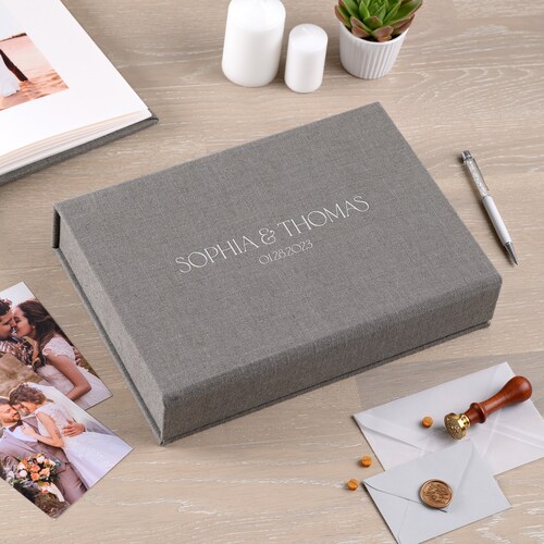 Wooden Clamshell Box Photo Album Box Luxury Keepsake Box - Etsy