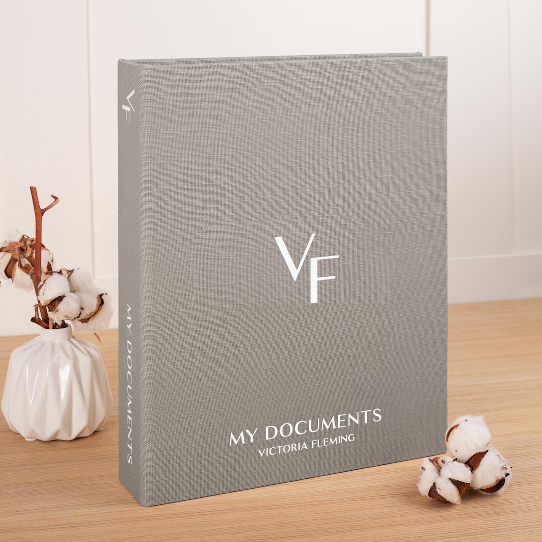 A4 or US Letter Family Document Folder With Sleeves | Personalized ...