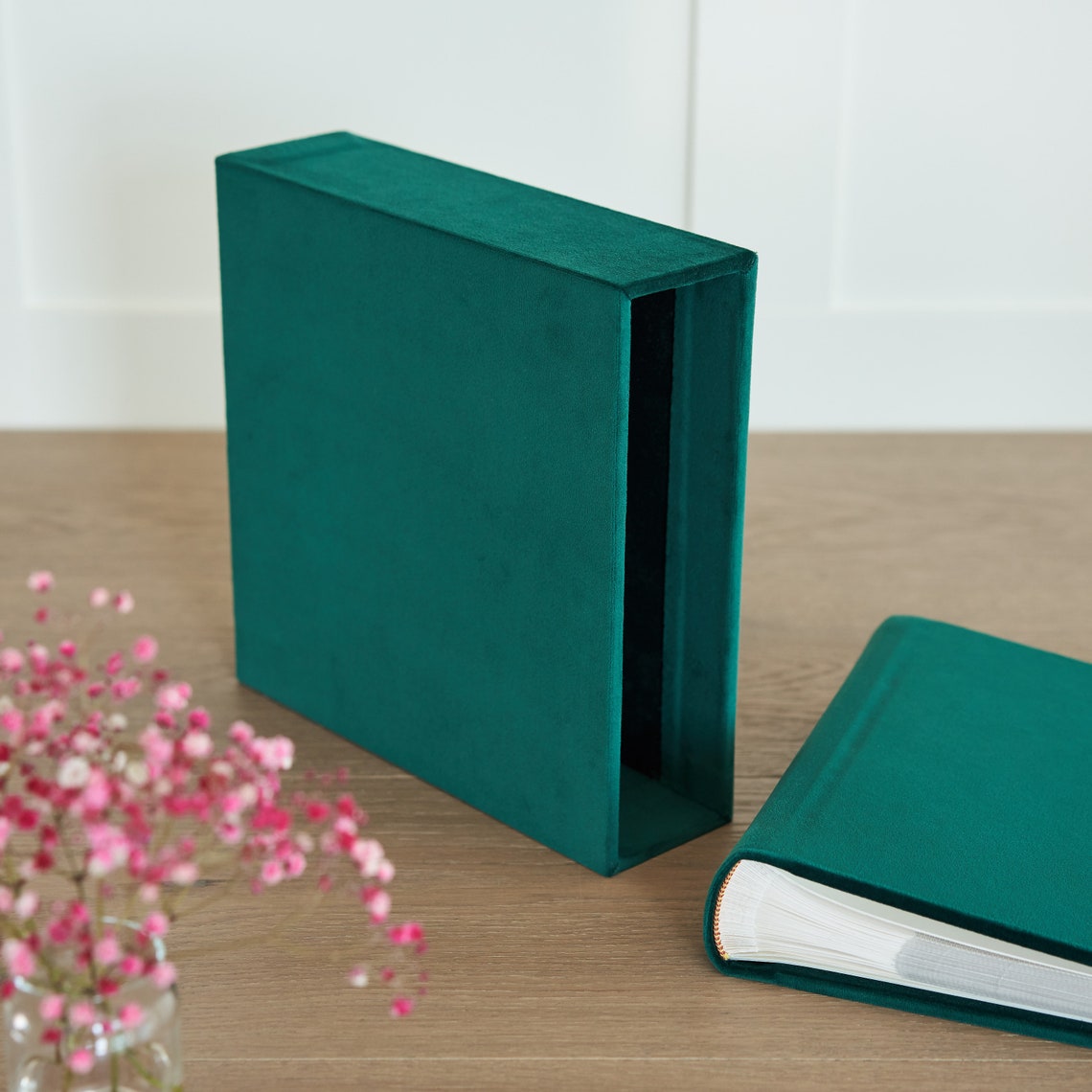 Velvet Slipcase Box Personalised Photo Album Box Custom Size | Etsy