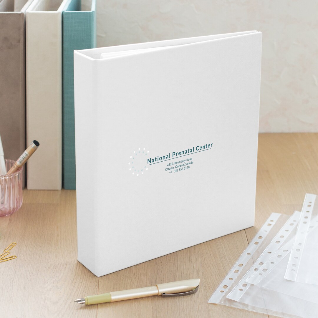 Ring Binder With 2-3-4 Rings, Personalized Ring Binder Portfolio, Hard ...