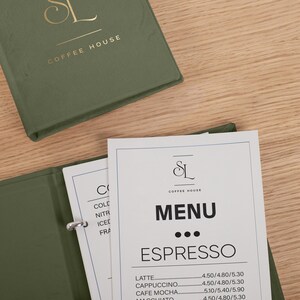 Personalized Menu Book Covers | Custom Restaurant Menu Folders | Hard ...
