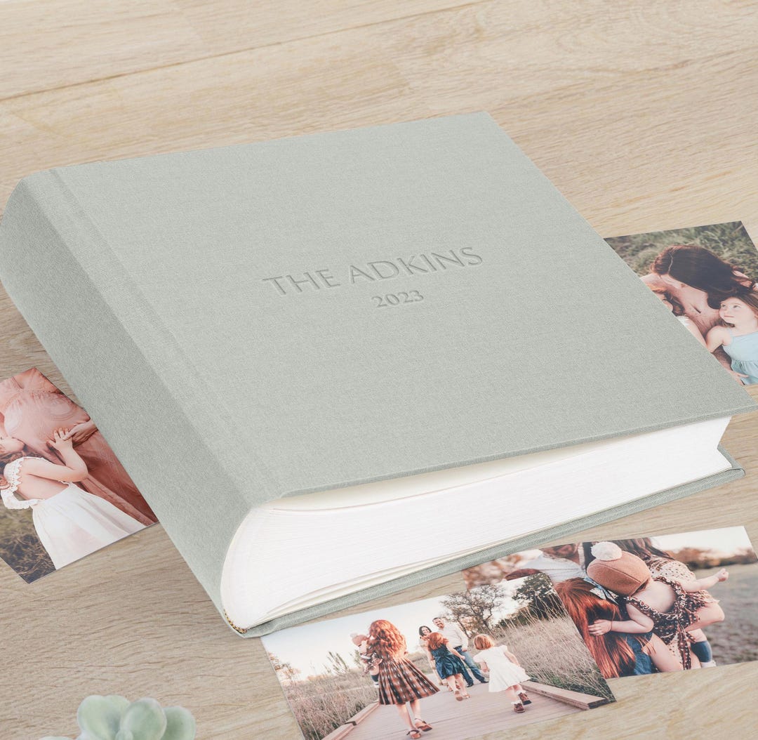 Wedding Photo Album - Modern Wedding Gift, Anniversary Scrapbook Album ...