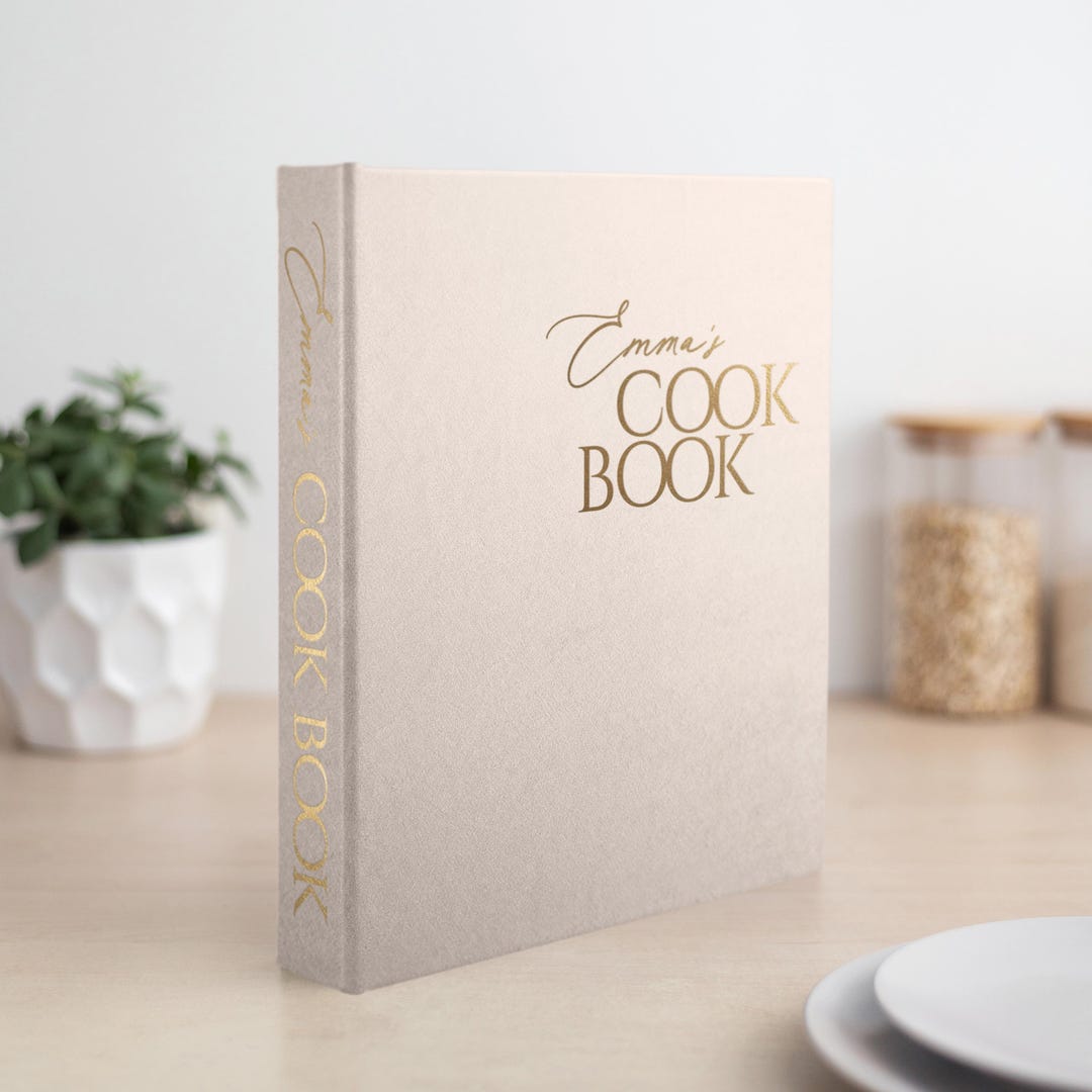 Personalized Recipe Book | Custom Cook Book Journal | Hard Cover Recipe ...