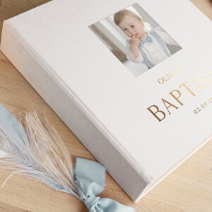 Personalized Baby Baptism Photo Album With Sleeves for up to 1000 4x6 ...