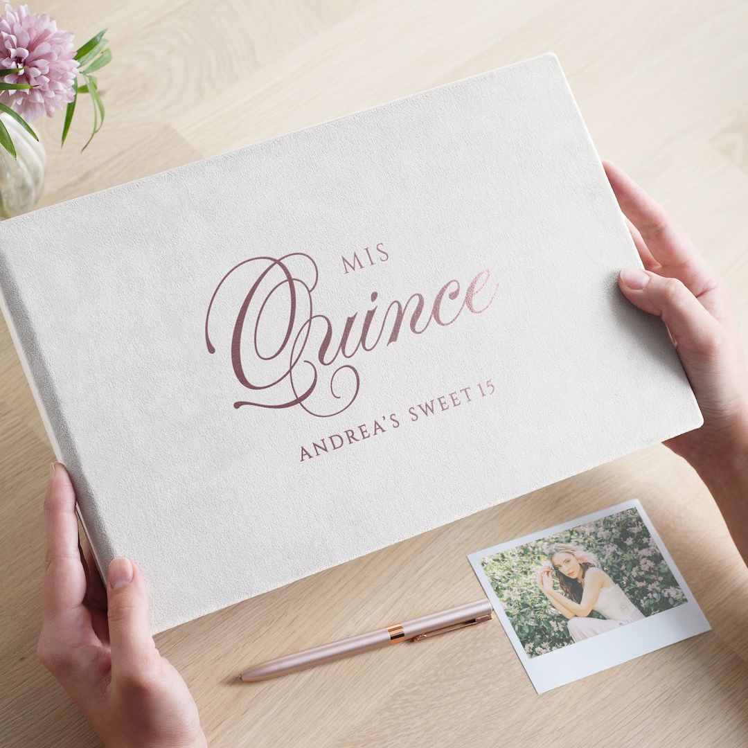 Quinceanera Guest Book Alternative, Mis Quince Guestbook, Quince Guest ...