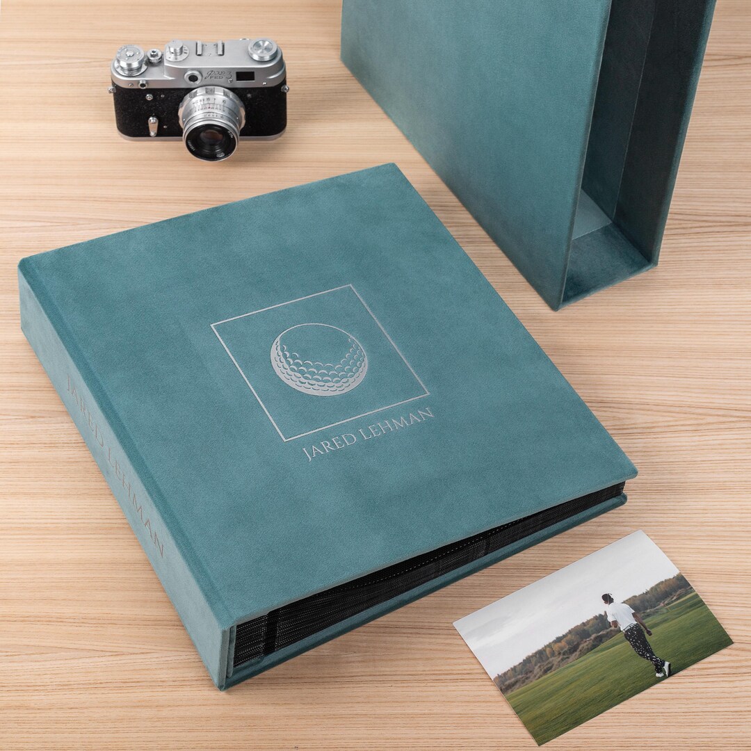 Golf Lover Photo Album With Sleeves for 100-1000 4x6 Photos | Luxury ...