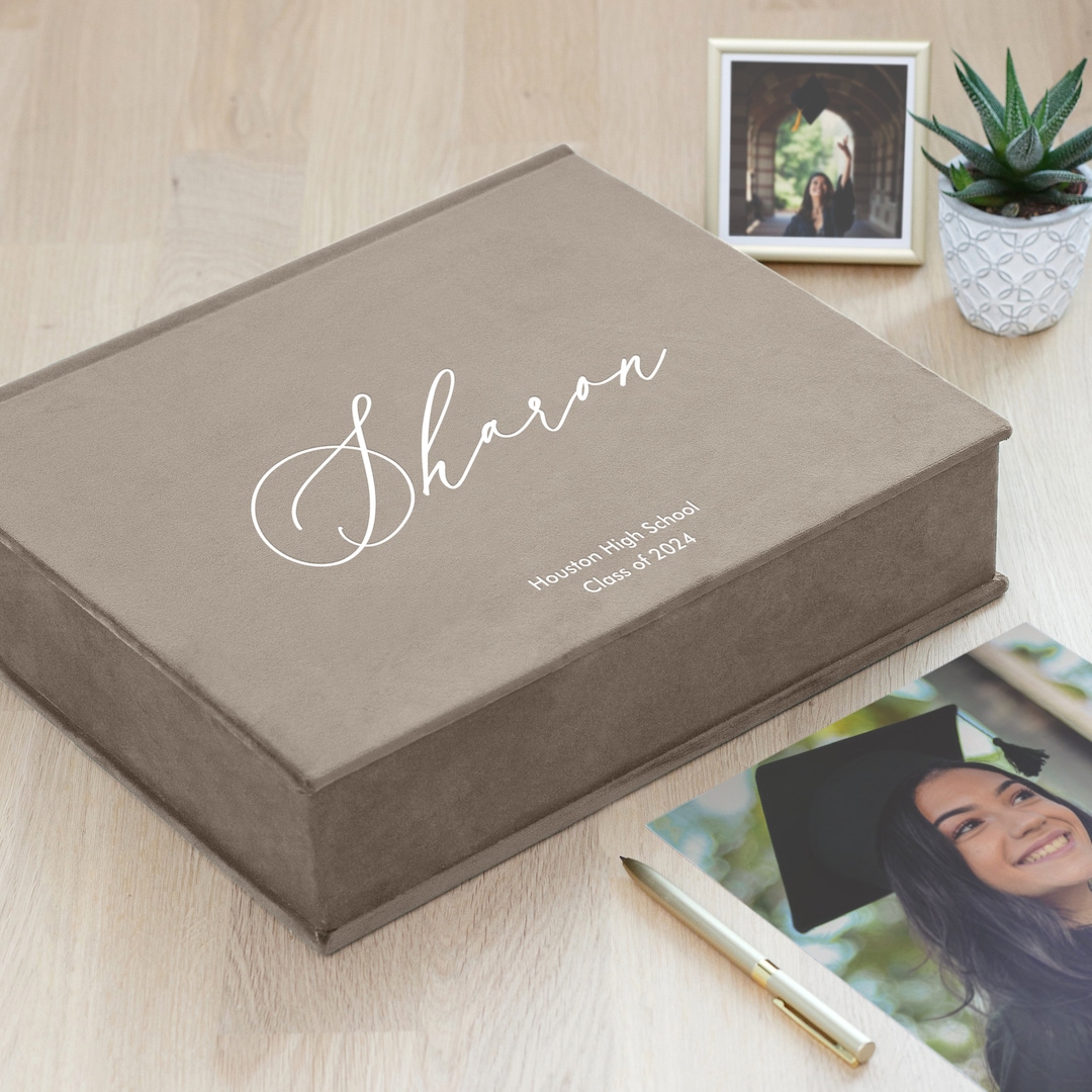 Personalized Memory Box for Junior High, High School, and College ...