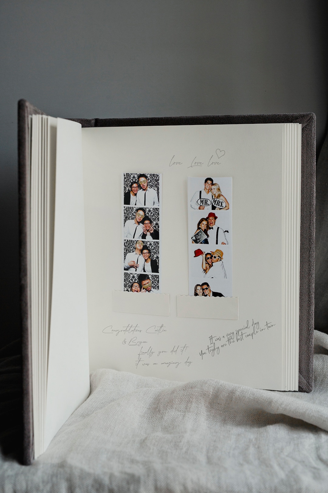 Wedding Photo Guest Book Alternative | Sign-in Book for 2x6 & 4x6 Photo ...