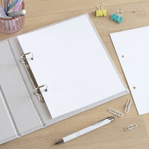 2-3-4 Rings Linen Ring Binder | Personalized Ring Binder Portfolio ...