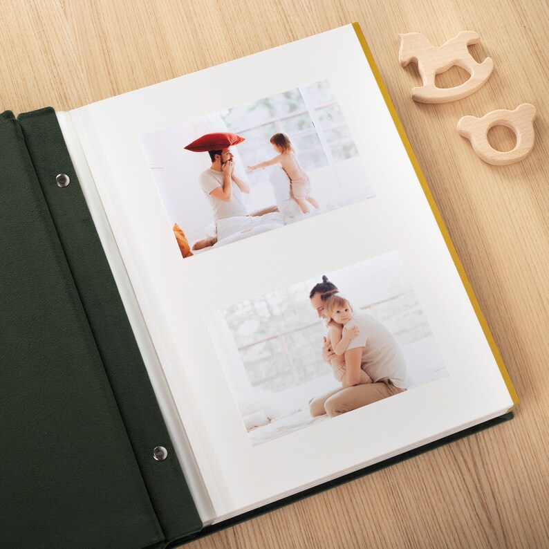 Baby Photo Album With Sticky Pages | Custom Baby Memory Book | Self ...