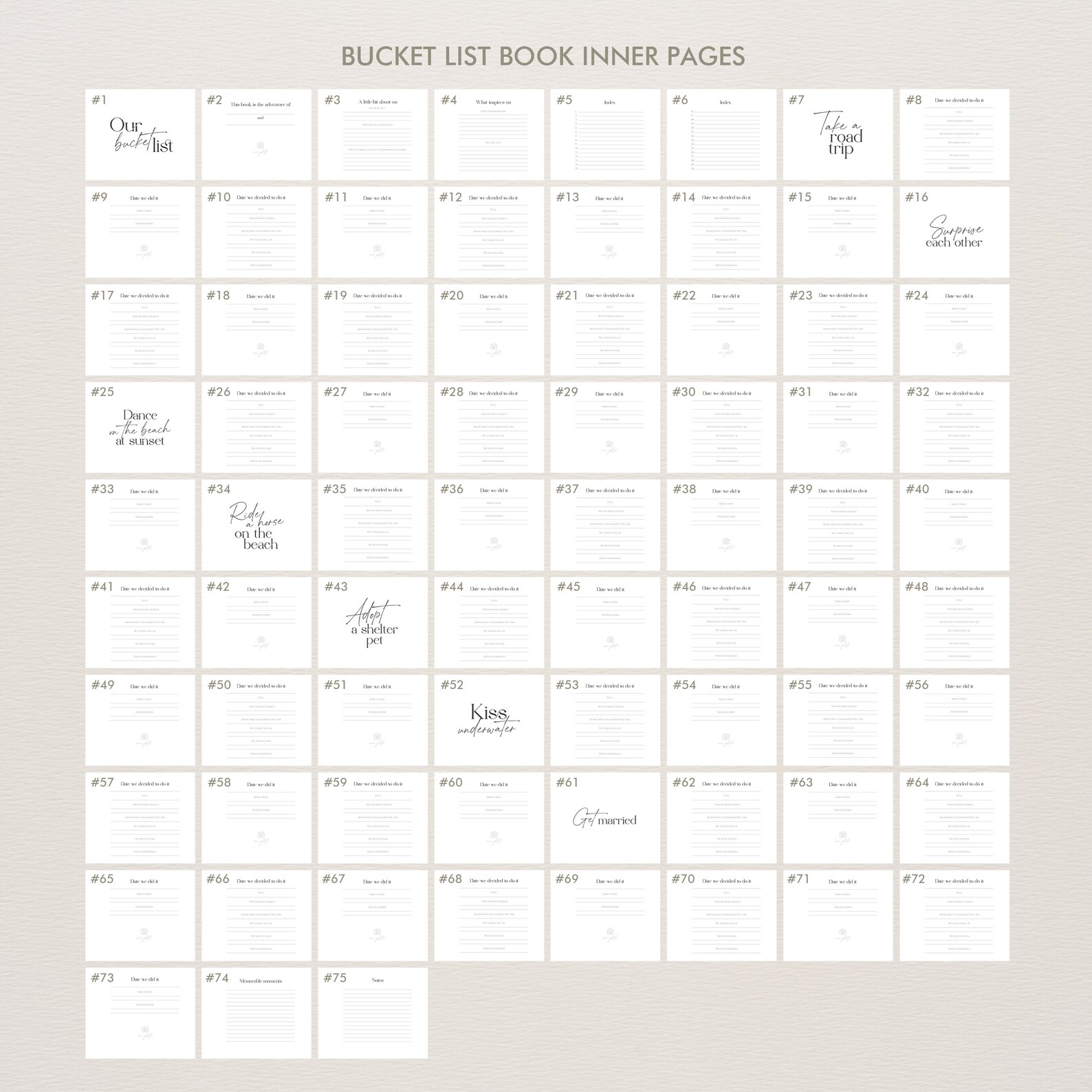 Personalized Bucket List Journal for Couples, Custom Adventure Book ...