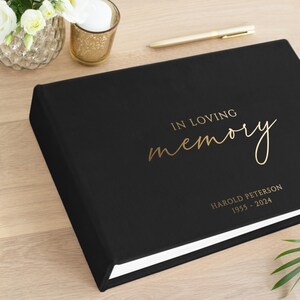In Loving Memory Album | Personalized Memorial Condolence Book ...