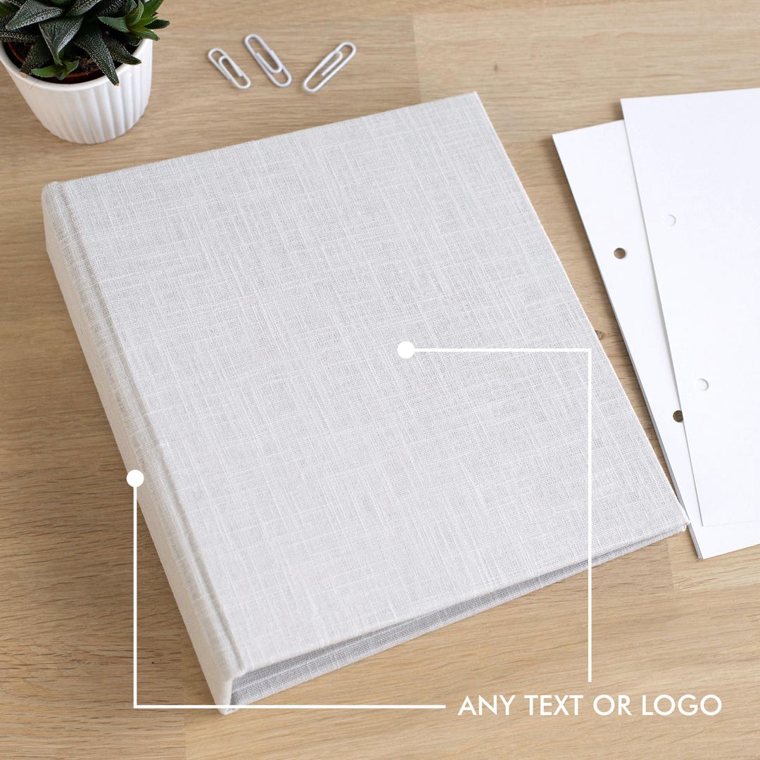 2-3-4 Rings Linen Ring Binder | Personalized Ring Binder Portfolio ...